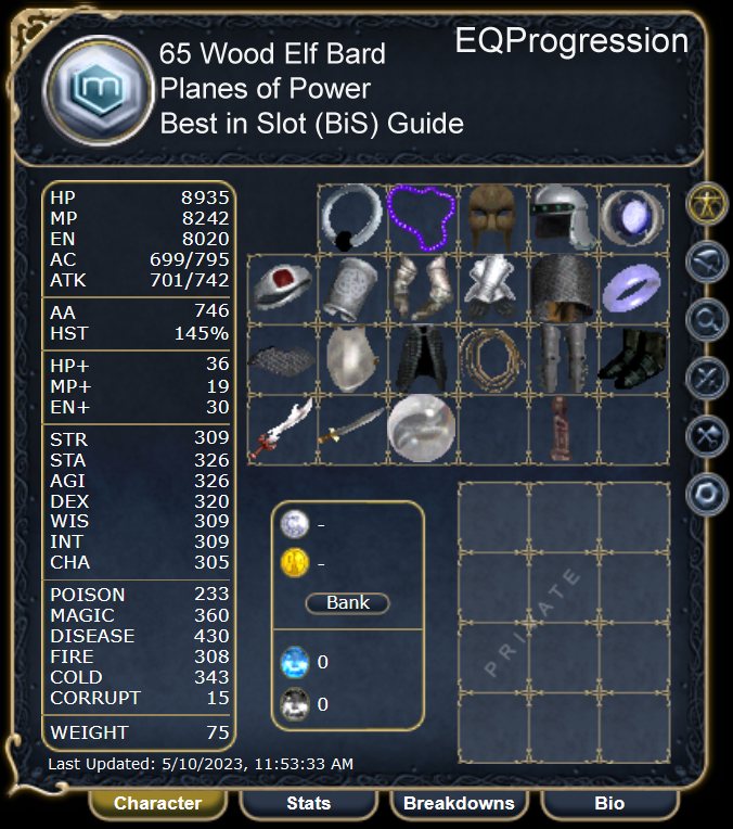 Bard Best in Slot (BiS) Gearing Guide – Planes of Power | EQProgression Bard Best in Slot (BiS) Gearing Guide – Planes of Power | EQProgression